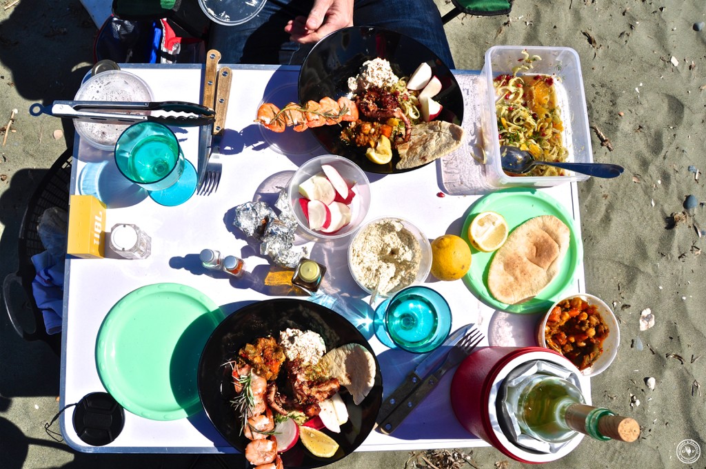 Barbecue-Picknick am Strand | Giuseppe & Fratelli